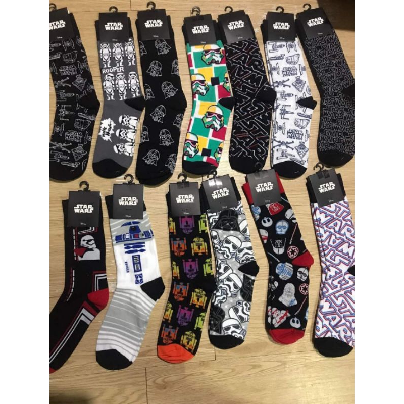 orginal / mall pull out iconic disney star wars free size socks ...