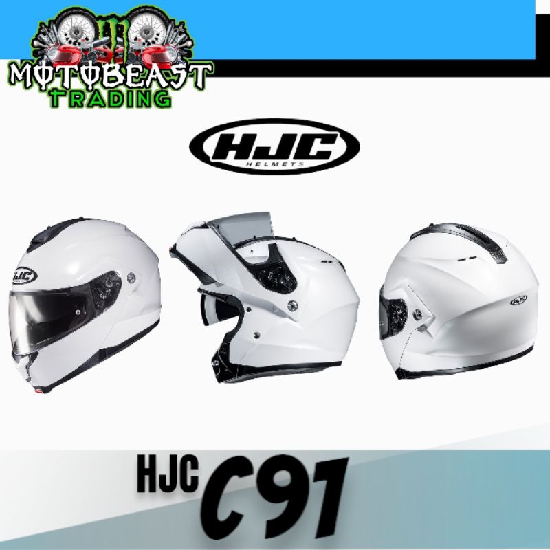HJC C91 Dual Visor Modular Helmet | Shopee Philippines
