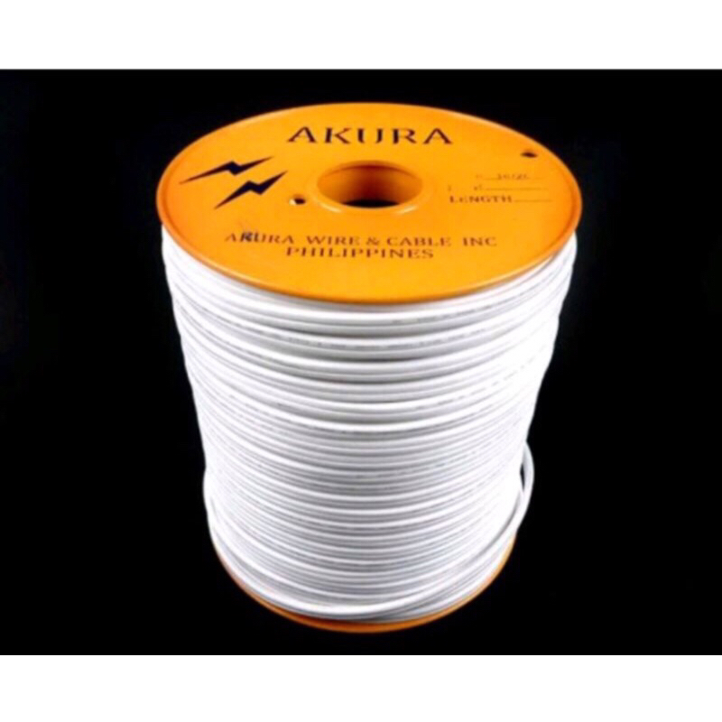 FLAT CORD 100 METERS. extension wire #18 & #16 Black & White Available ...