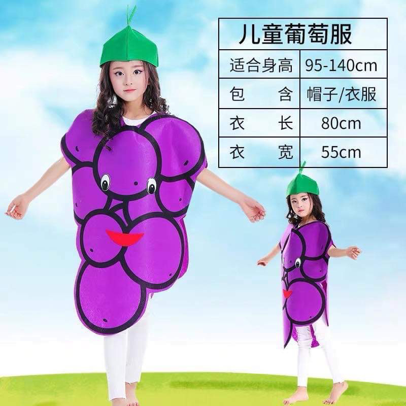 Nutrition Month Costume Fruits and Vegetables for Kids | Shopee Philippines