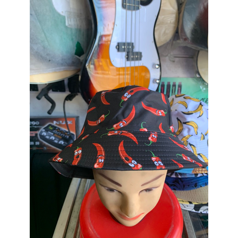 Chili Design Waway korean bucket hat waway with sling design waway hat ...