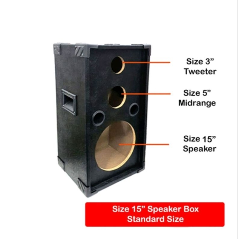 1PC Speaker Box for 15inch 3way - Particle Board | Shopee Philippines