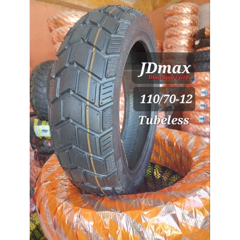 FAZZIO 110/70-12 DUAL SPORT TUBELESS TIRE | Shopee Philippines