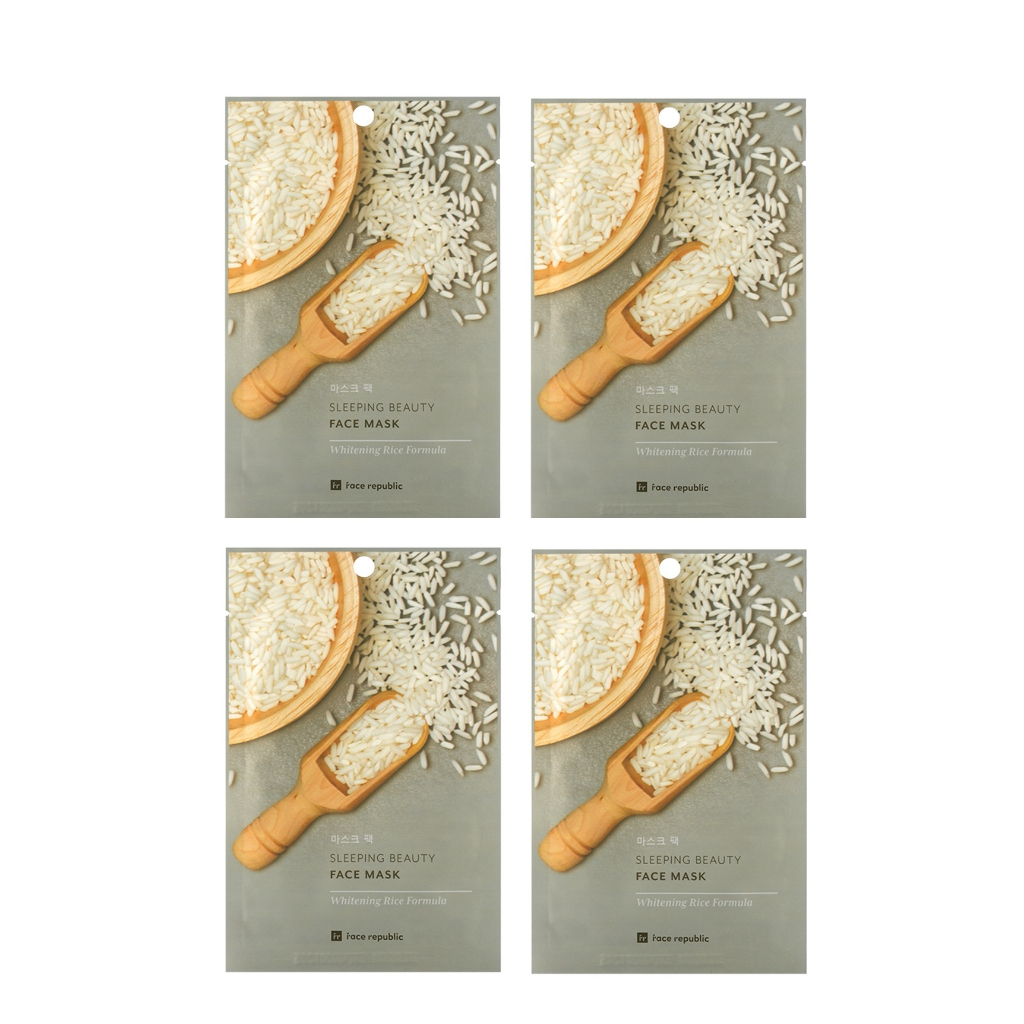 Face Republic Sleeping Beauty Face Mask Whitening Rice Formula 23g ...