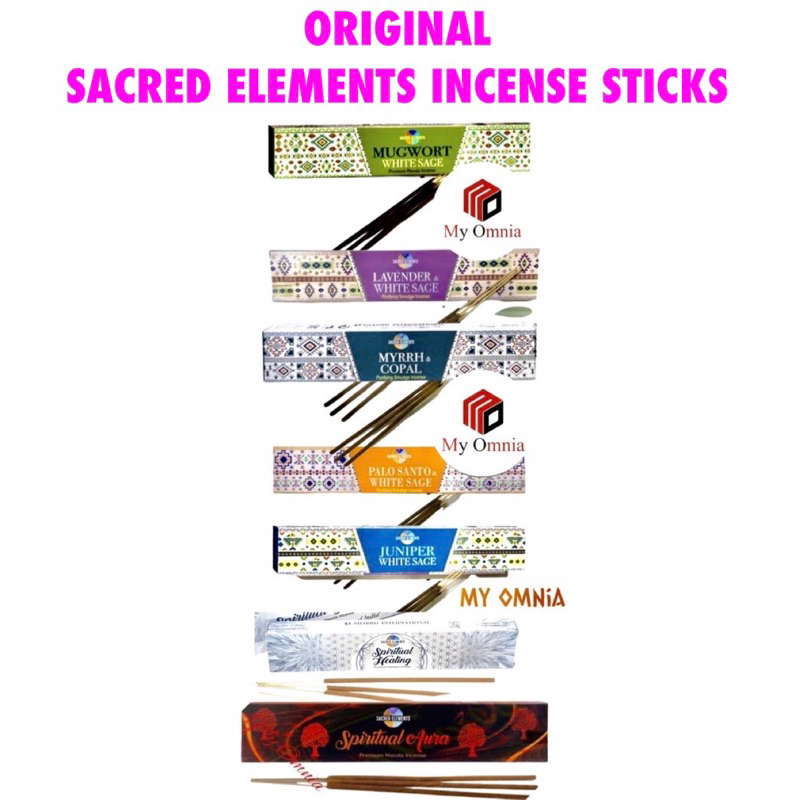 ️ SACRED ELEMENTS INCENSE STICKS, PREMIUM QUALITY [ 7 VARIANTS ...
