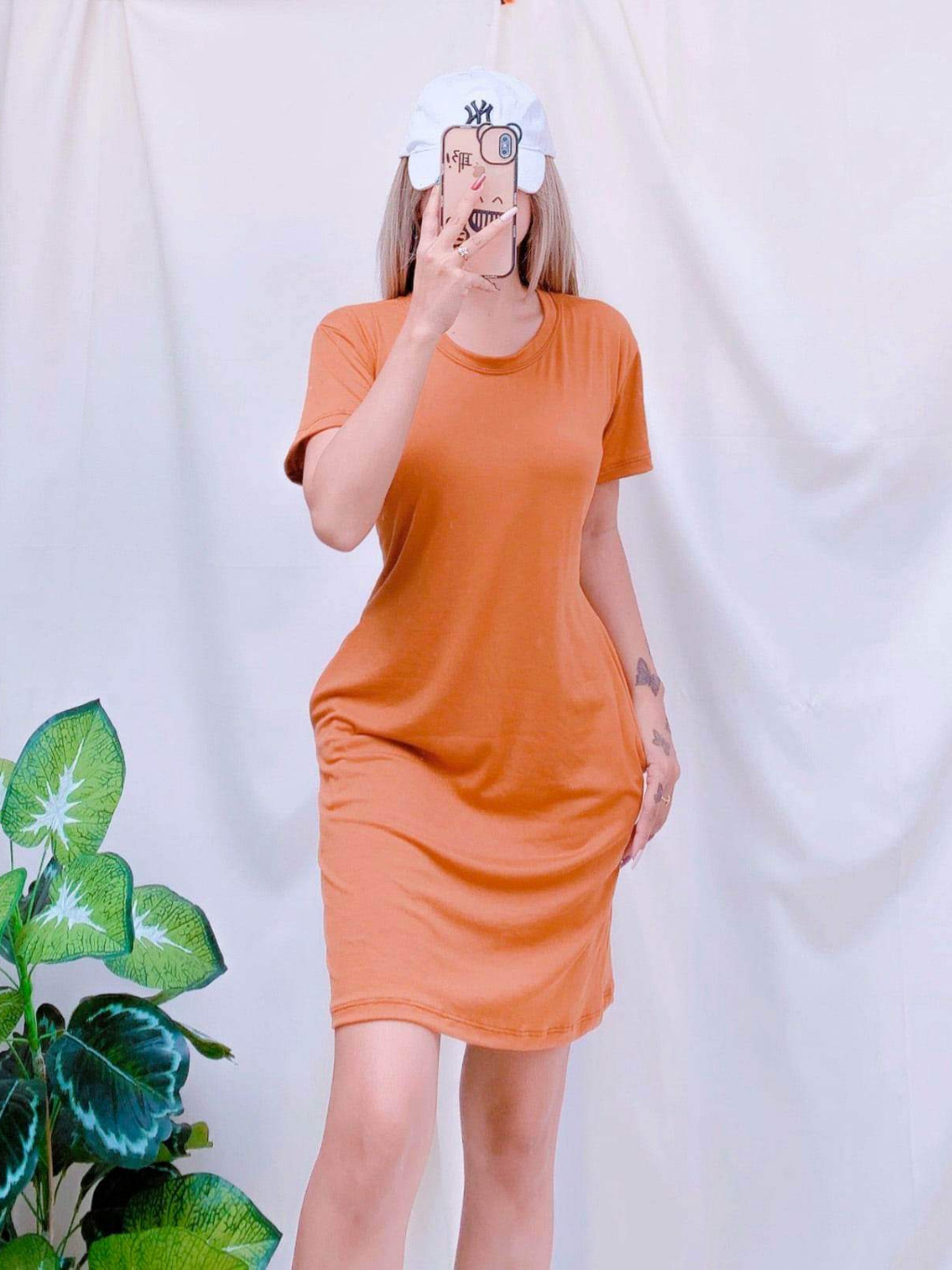 JOYCE PLAIN DRESS-TSHIRT WITH 2 POCKET FIT UP TO PLUS SIZE | Shopee ...