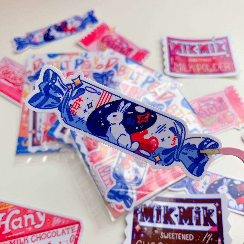 Pabili Po! Nostalgic Candy Sticker Flakes Set - Potchi, White Rabbit ...