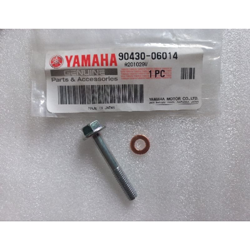 DRAIN PLUG (GEAR OIL) WITH WASHER FOR MIO i 125/M3/SOUL i 125 GENUINE ...
