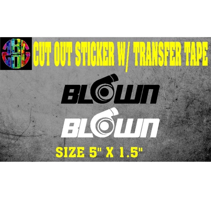 BLOWN CUTOUT CAR STICKER | Shopee Philippines