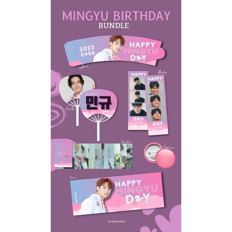 SEVENTEEN MINGYU BDAY BUNDLE by kpopcartsp_ (read description) | Shopee ...