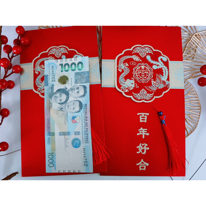 XL Size Angpao for Tinghun, Chinese Wedding Double Happiness - Wedding ...