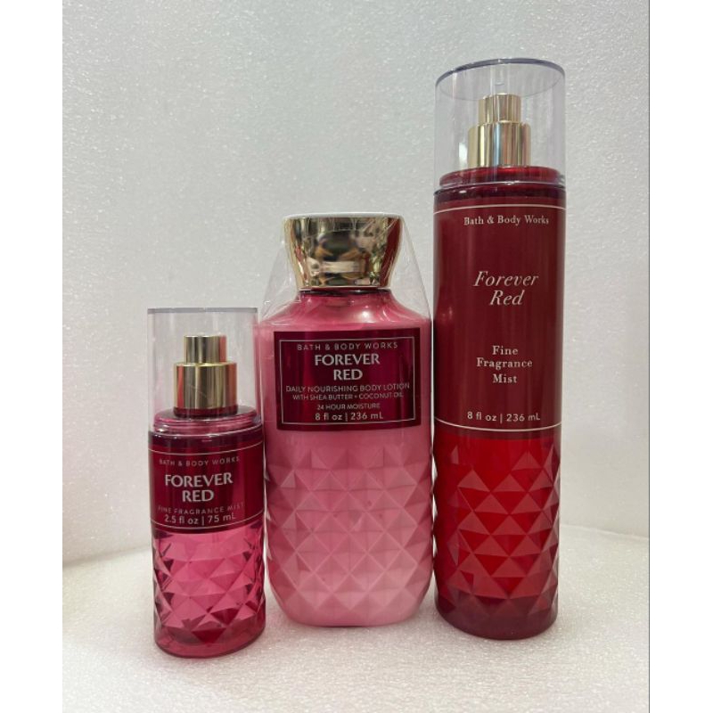 Bath & Body Works Forever Red Fine Fragrance Mist/Lotion | Shopee ...
