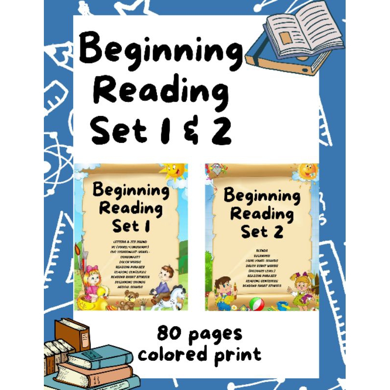 Beginning Reading Set 1 & 2 (Kindergarten to Grade 2) | Shopee Philippines