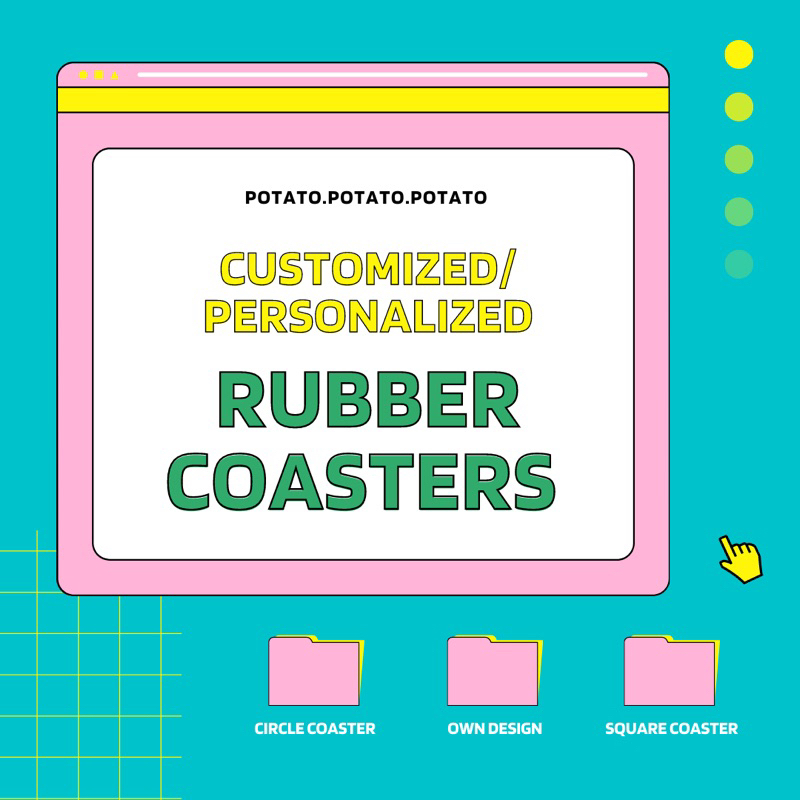 Personalized / Customized Sublimation Rubber Coaster | Shopee Philippines