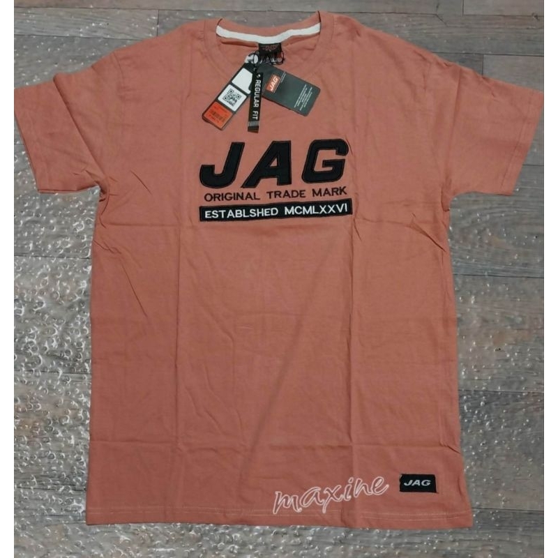 JAG Men's Tshirt Branded Overrun ( EMBROIDERY PRINT ) | Shopee Philippines