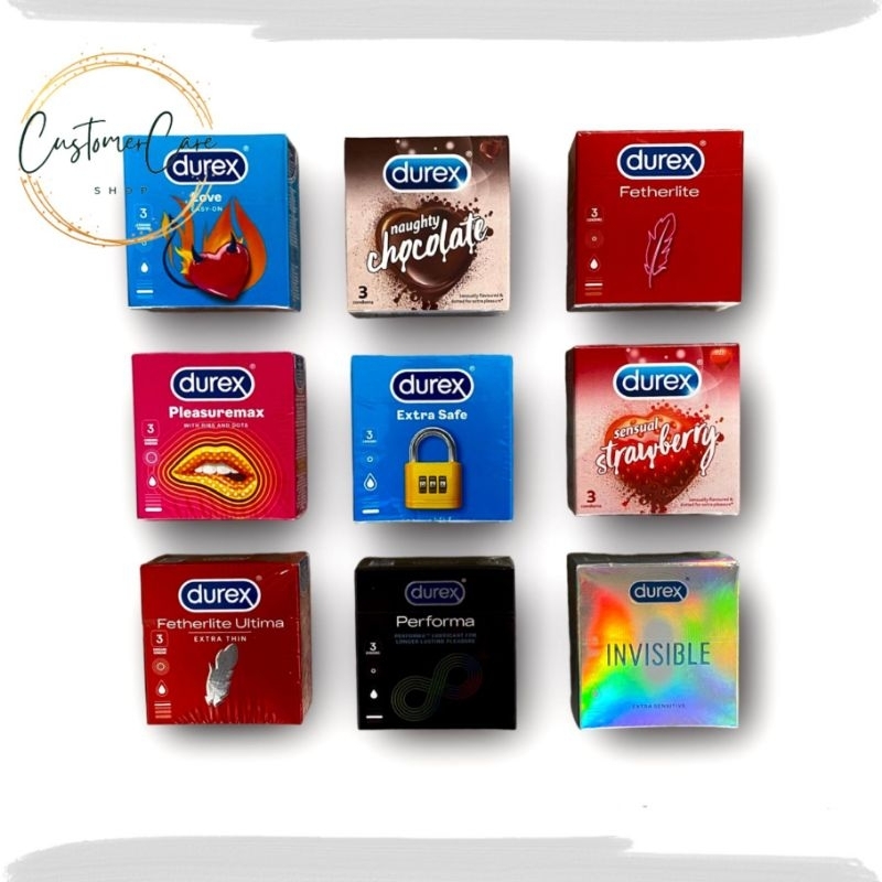 Durex Condom Assorted 9 Packs All Variants Total of 27 Condoms | Shopee ...