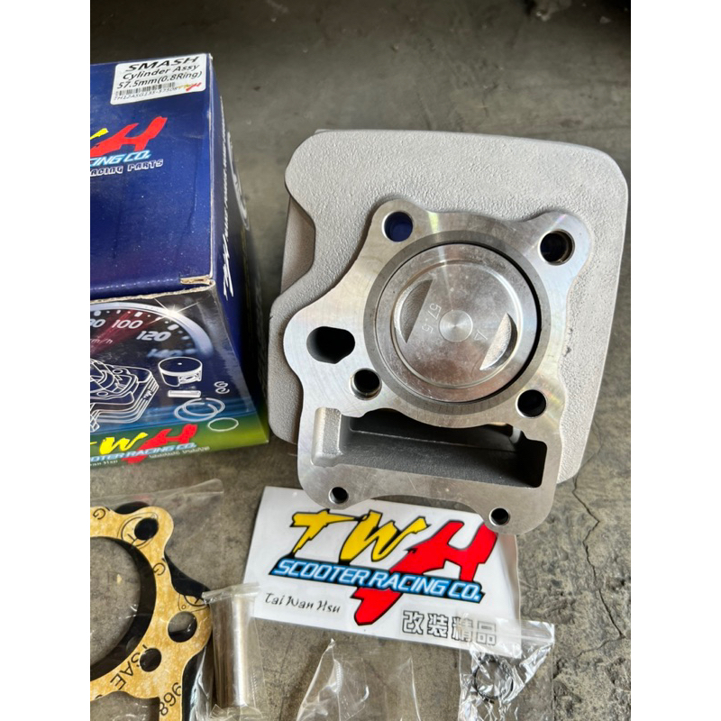 TWH Racing Cylinder Block 57mm STEEL for SMASH 110 | SHOGUN 125 BILUGAN ...