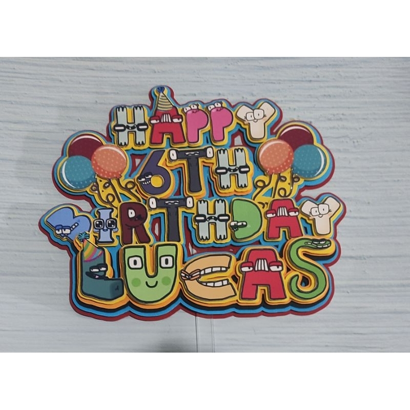 Alphabet Lore Customized Cake Topper | Shopee Philippines