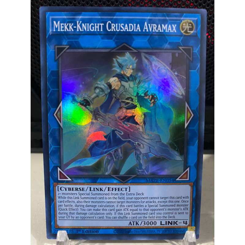 Mekk-Knight Crusadia Avramax - MAZE-EN054 - Super Rare 1st Edition ...