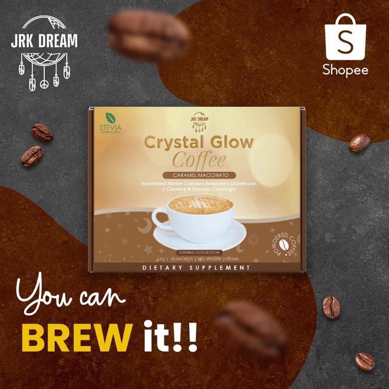 Crystal Glow Coffee Caramel Macchiato | with FREEBIES | Shopee Philippines