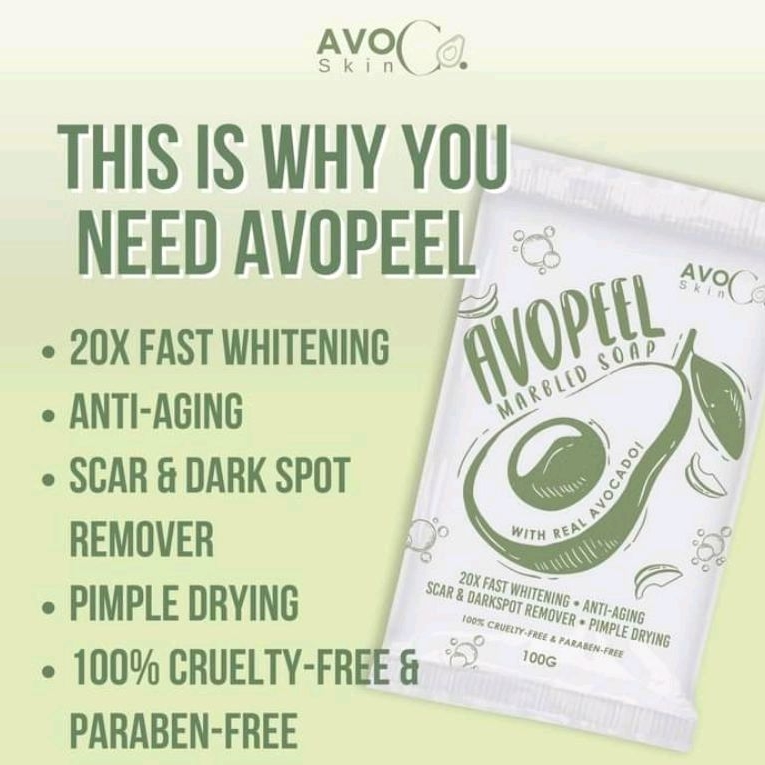 Avo Skin Co. AvoPeel Marbled Soap whitening scar dark spot remover ...