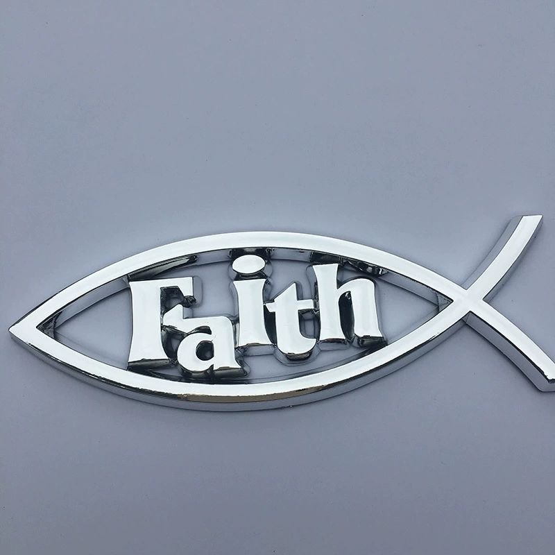 3d emblem, waterproof Jesus fish car emblem, car sticker | Shopee ...