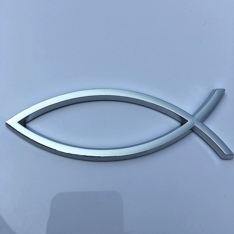 3d emblem, waterproof Jesus fish car emblem, car sticker | Shopee ...