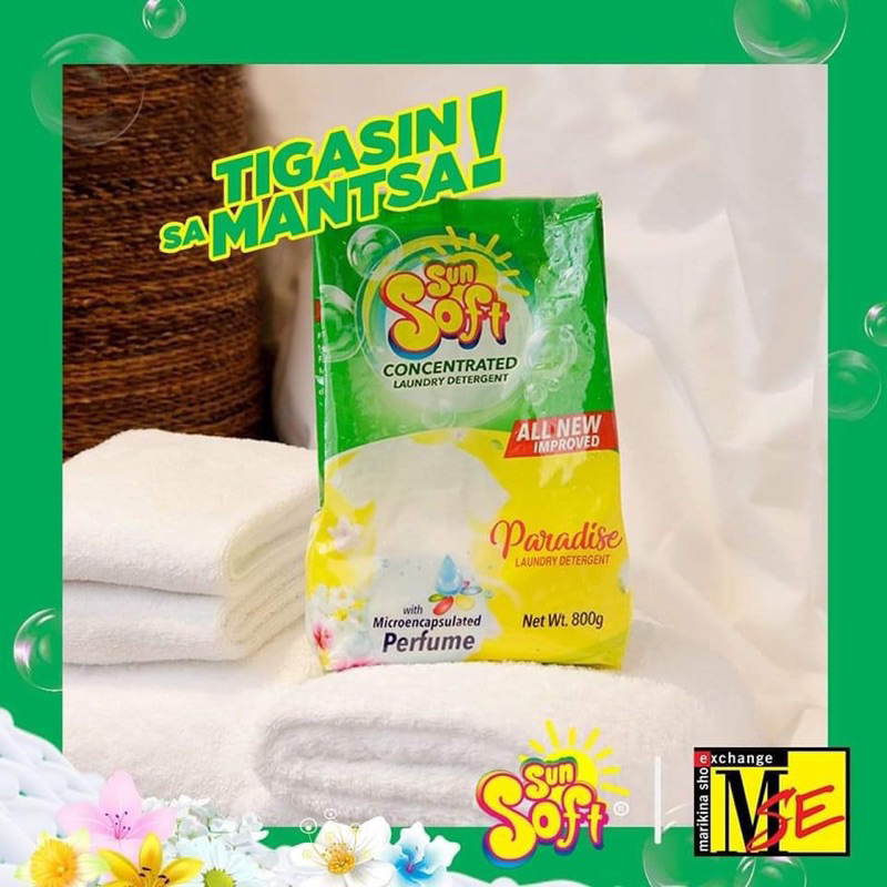 Mse SUN SOFT POWDER DETERGENT PARADISE | Shopee Philippines