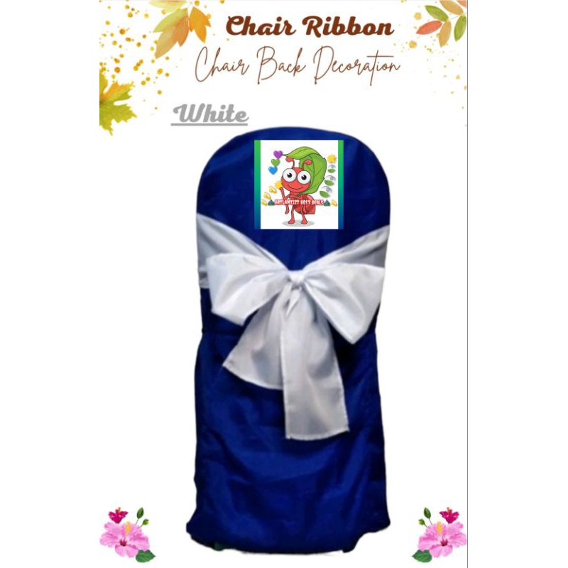 monoblock chair ribbon/ chair back decor ribbon/ catering ribbon decor ...