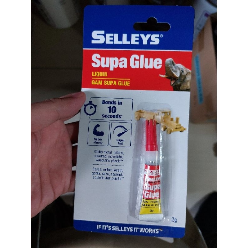 Selleys Supa Glue 2g Super Glue for Metal Wood Rubber | Shopee Philippines