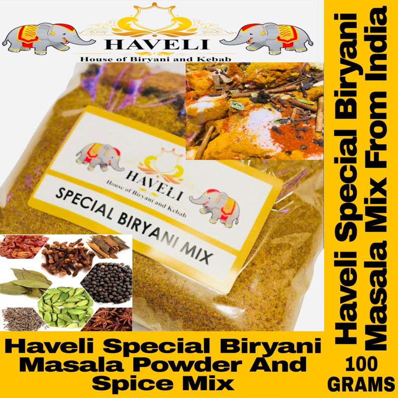 Haveli Special Biryani Masala Powder Mix With Spices 100Grams | Shopee ...
