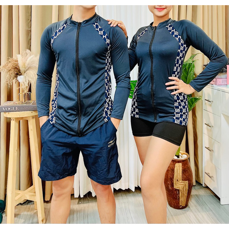 Couple Rush Guard with Zipper Front (Best Seller outfit this Summer ...