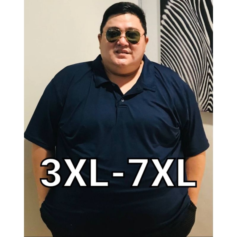 Men's Plus Size Plain Polo Shirts (3XL-7XL) | Shopee Philippines
