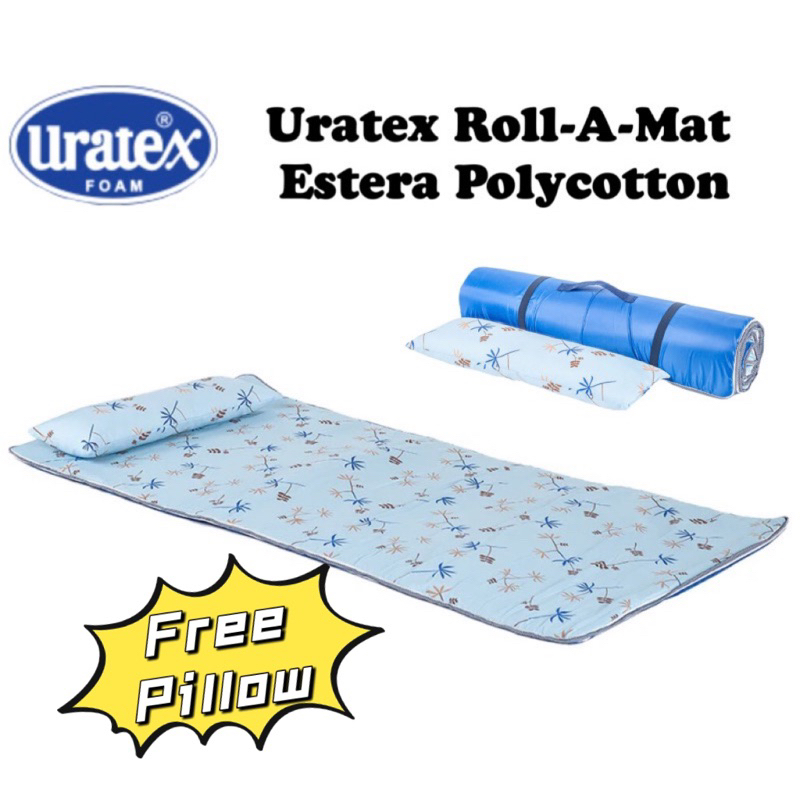 Uratex Roll-A-Mat Estera Polycotton Easy Carry for Travel | Shopee ...