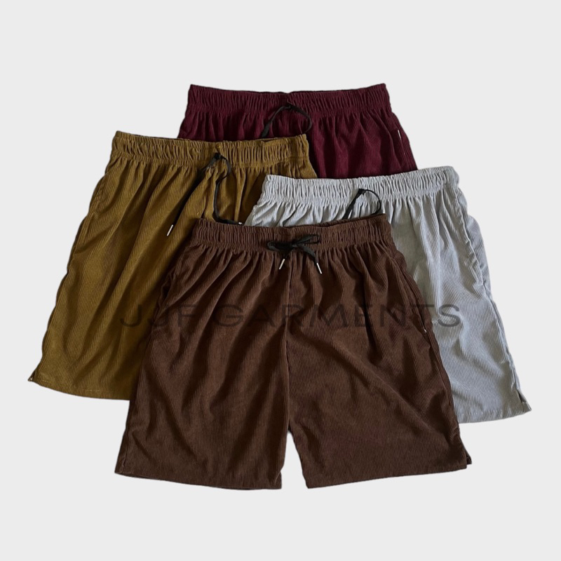 Big Size Corduroy Shorts Basic Tailored (2 Pockets) 28-38” Waistline ...