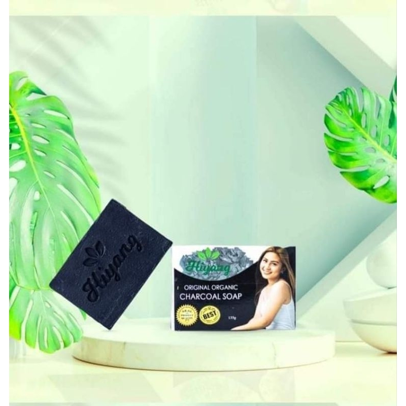 HIYANG ORIGINAL ORGANIC CHARCOAL SOAP 135g (detoxifying for body odor ...