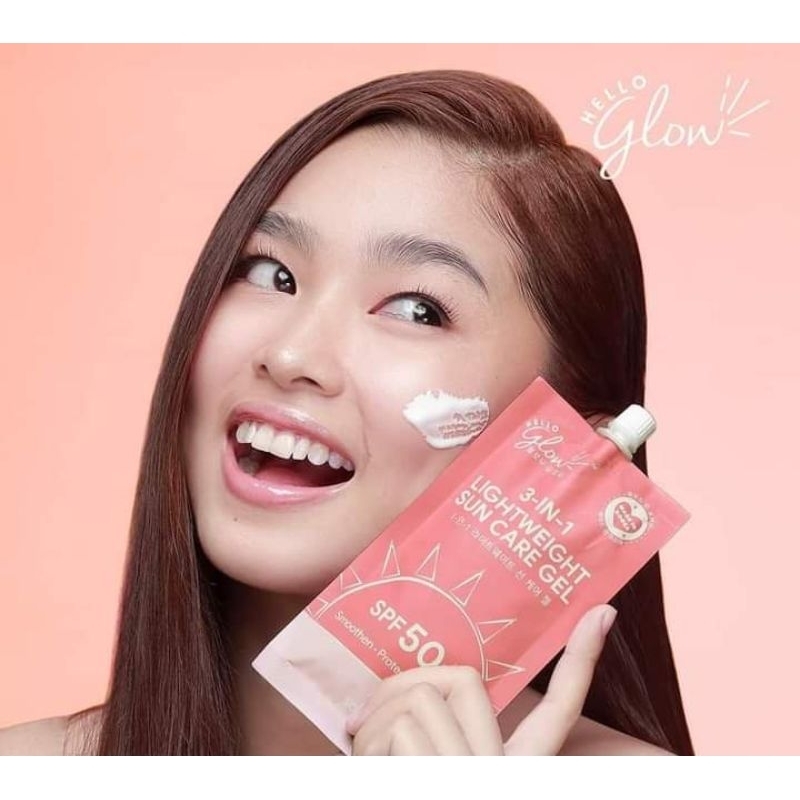 Hello Glow 3-in-1 Lightweight Sun Care Gel 50g. | Shopee Philippines