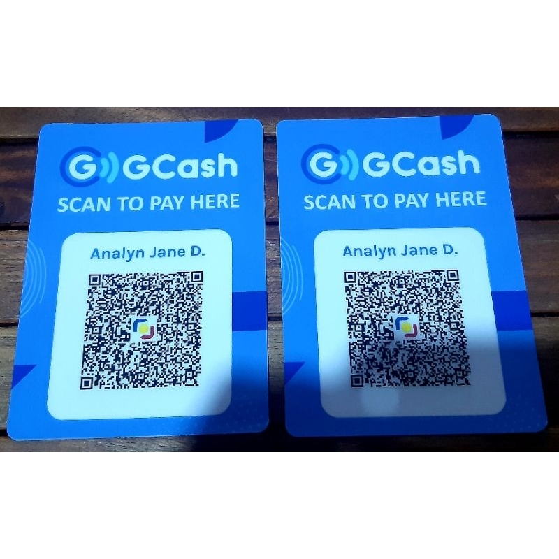 GCASH WITH QR CODE SIGN SCAN TO PAY PVC TYPE | Shopee Philippines