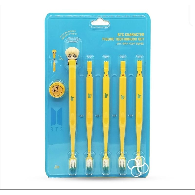 BTS Tinytan Figure Toothbrush Set 5s | Shopee Philippines