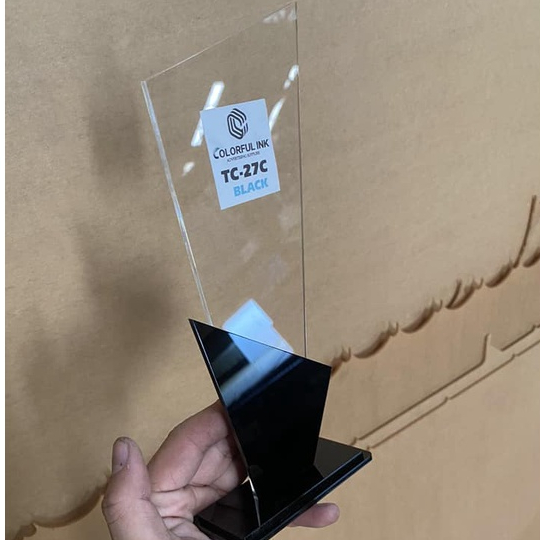 (26c/26A-27c/27A)Plaque Double Inert Blank Acrylic Clear / Transparent ...