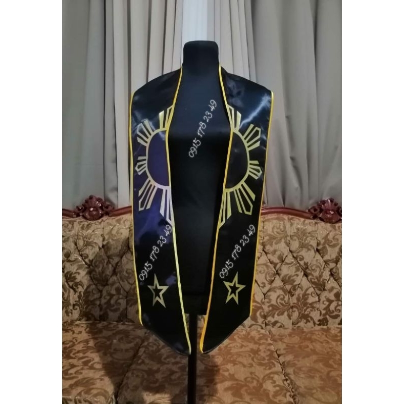 Philippine Flag inspired Graduation Stole sash for sale | Shopee ...