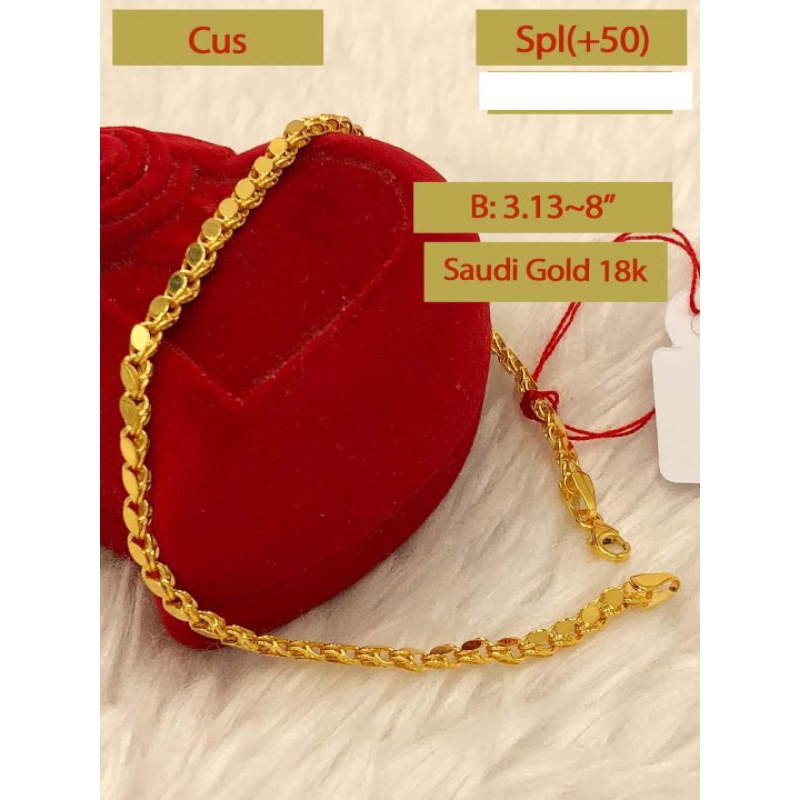 18K Saudi Gold Damascus Bracelet PAWNABLE | Shopee Philippines