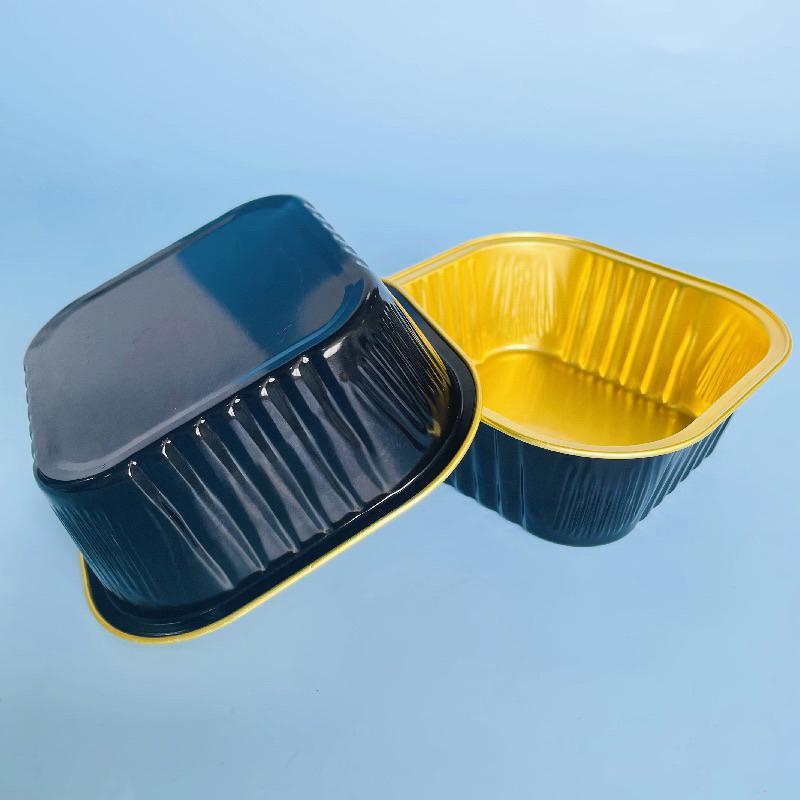 10pcs Square Aluminum Foil Cup Dream Cake Container Lava Cake Container ...