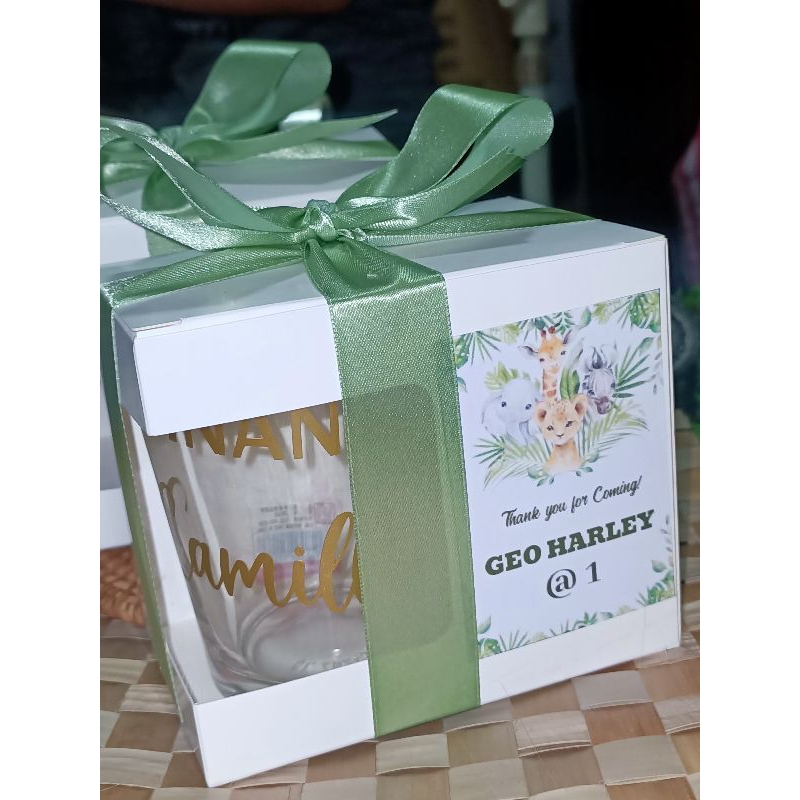Clear Mug+Personalized Sticker+Window Box, Ribbon and tag | Shopee ...