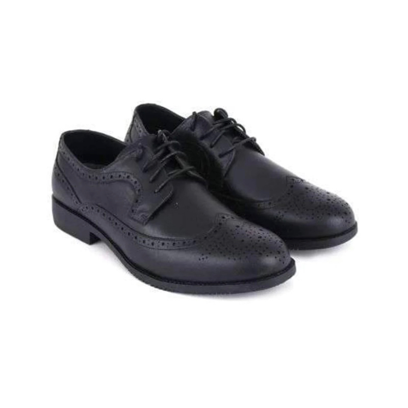 BASEL Easysoft Black Formal Casual Shool Shoes for Mens | Shopee ...