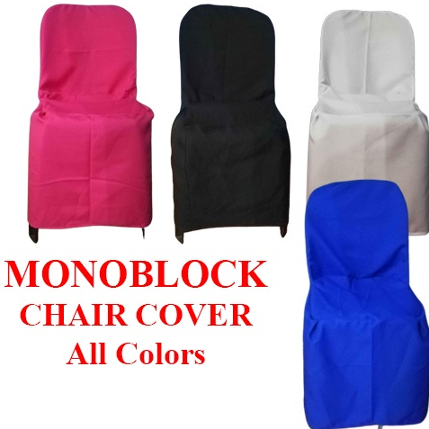 All Colors Geena Monoblock Chair Cover For Catering Event Standard Size ...