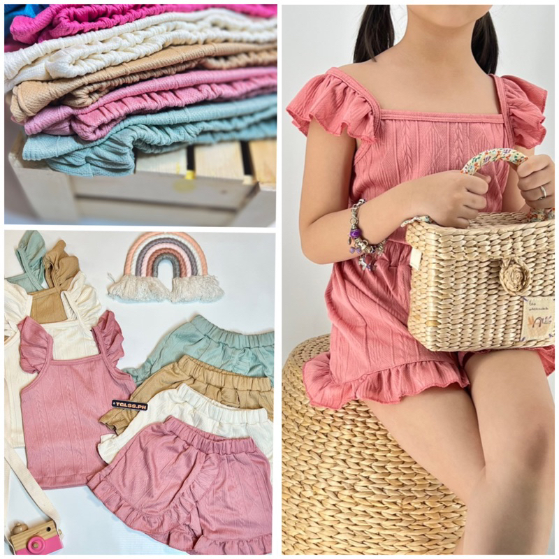 Tagless.ph HERSHEY KIDS 0175 (Summer Plain|Printed Ruffled Sando Top ...