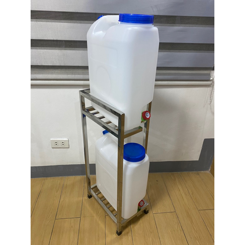 2 Layer Stainless Water Gallon Rack (NOT FULLY BUFFED) | Shopee Philippines