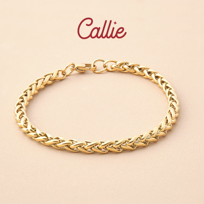 Callie Stainless Steel Arya Twisted Bracelet Shop Callie | Shopee Philippines
