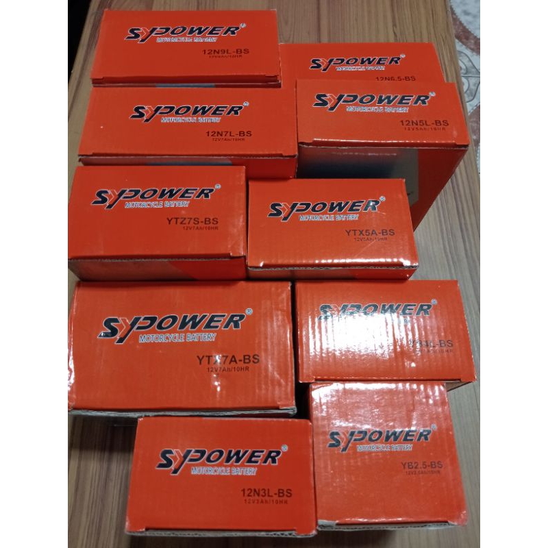 SYPOWER BATTERY FOR MOTORCYCLE (WHOLESALE PRICE) | Shopee Philippines
